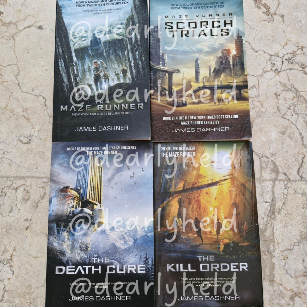 Jual Buku Novel Preloved The Maze Runner Series Bahasa Indonesia ...