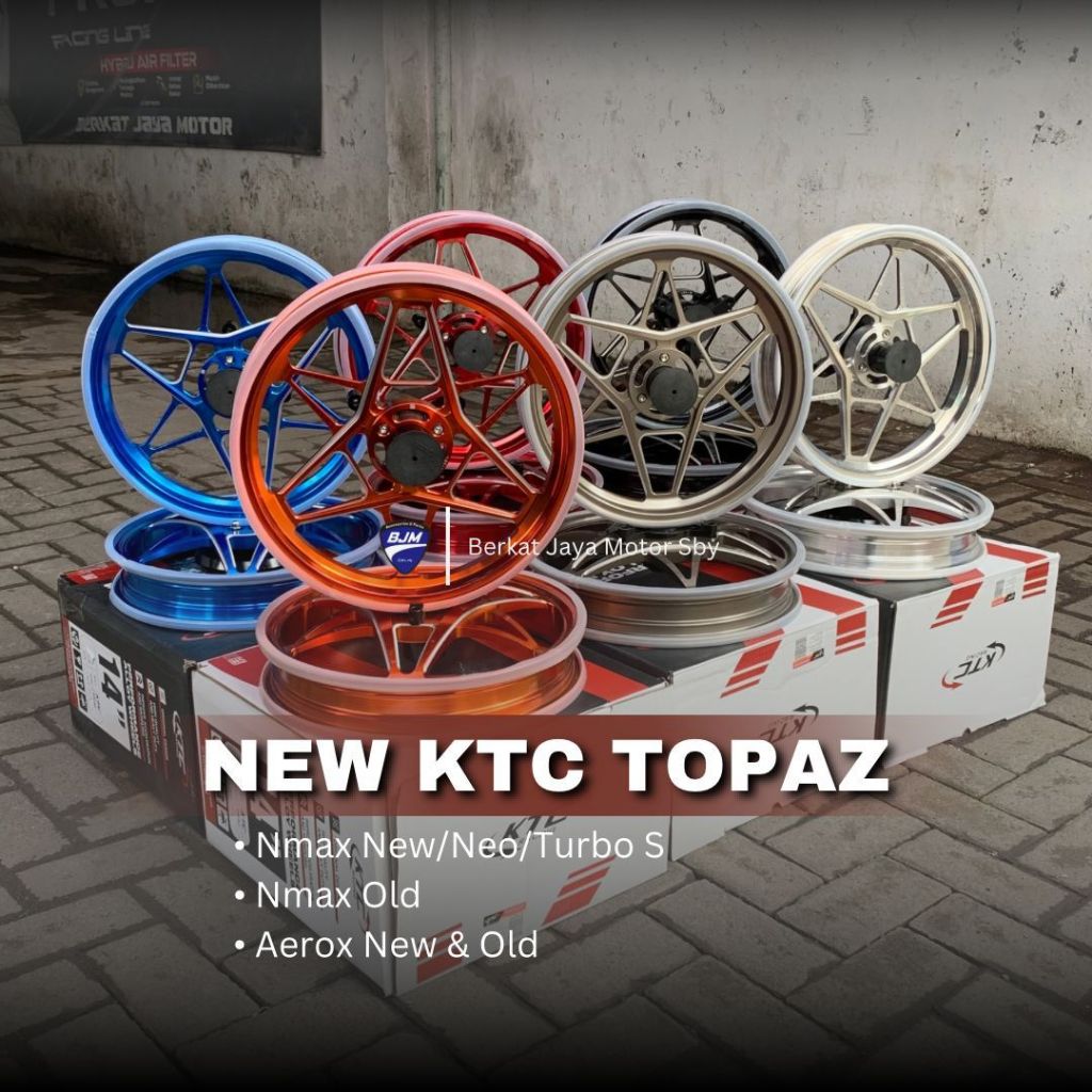 Jual VELG KTC RACING TOPAZ RING 14 NMAX OLD NMAX NEW NMAX TURBO AEROX ...