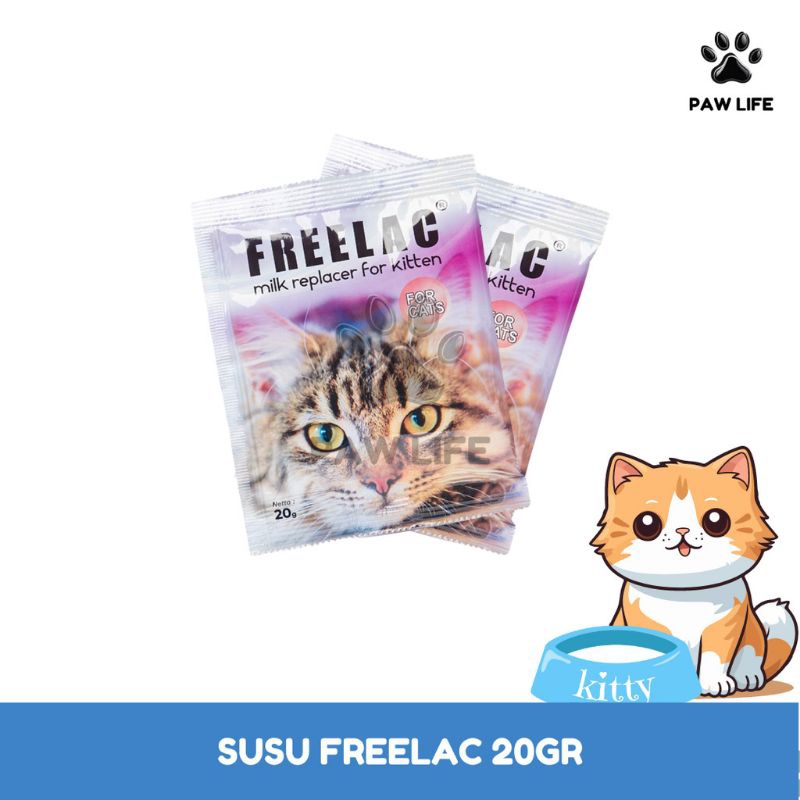 Jual EGPS Freelac bebas laktosa lactose 20gr Susu Anak Kucing Kitten ...