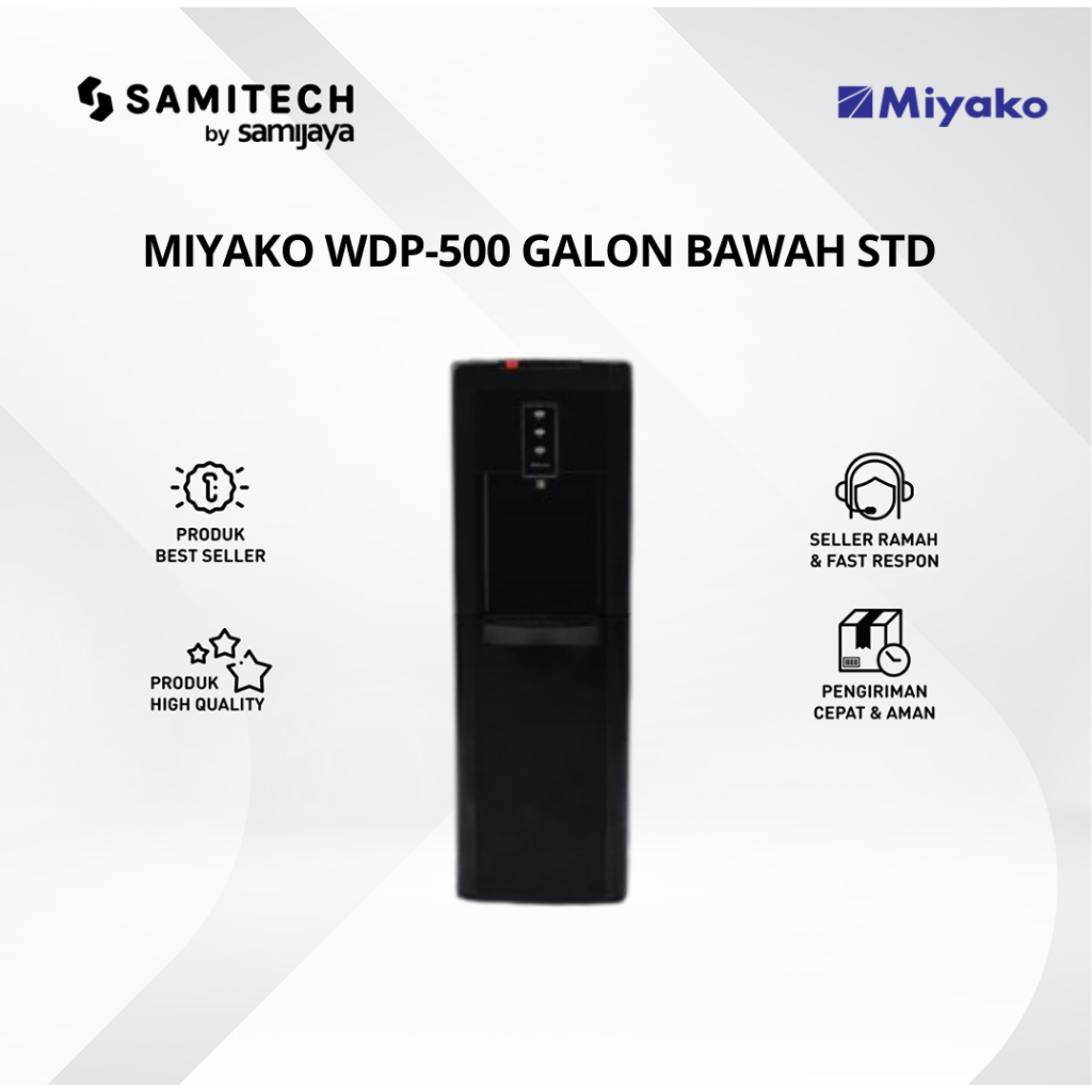 Jual DISPENSER AIR MIYAKO WDP-500 GALON BAWAH STD - BERGARANSI RESMI ...