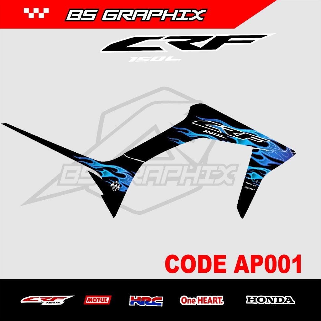 Jual STIKER STRIPING CRF 150 L MOTIF API KEREN STRIPING HONDA CRF 150L ...