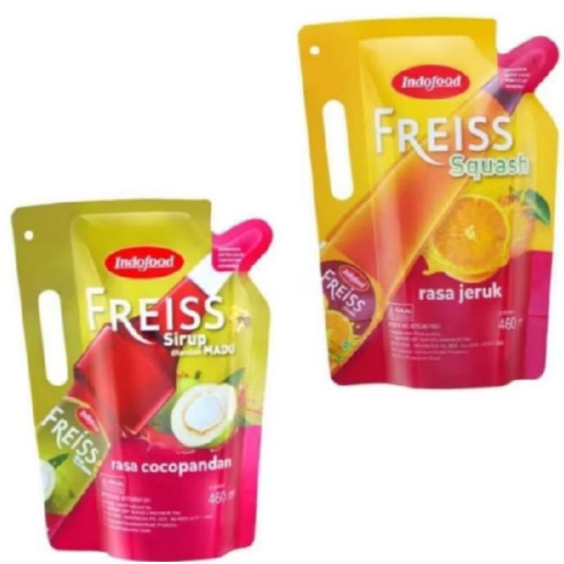 Jual FREISS INDOFOOD SYRUP/SQUASH POUCH 460ml Expired Agt 2025 | Shopee ...