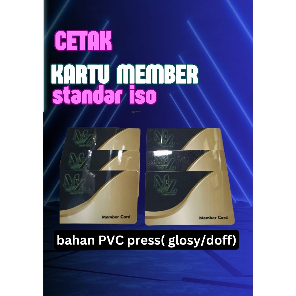 Jual Cetak Id card GLOSY & DOF Bahan Pvc,kartu member pake Poto dan ...