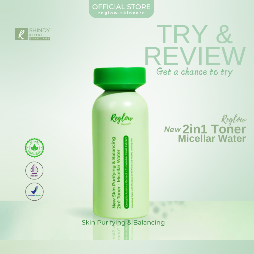 Jual [NEW] Reglow Skincare Shindy Putri Toner Micellar Water ...