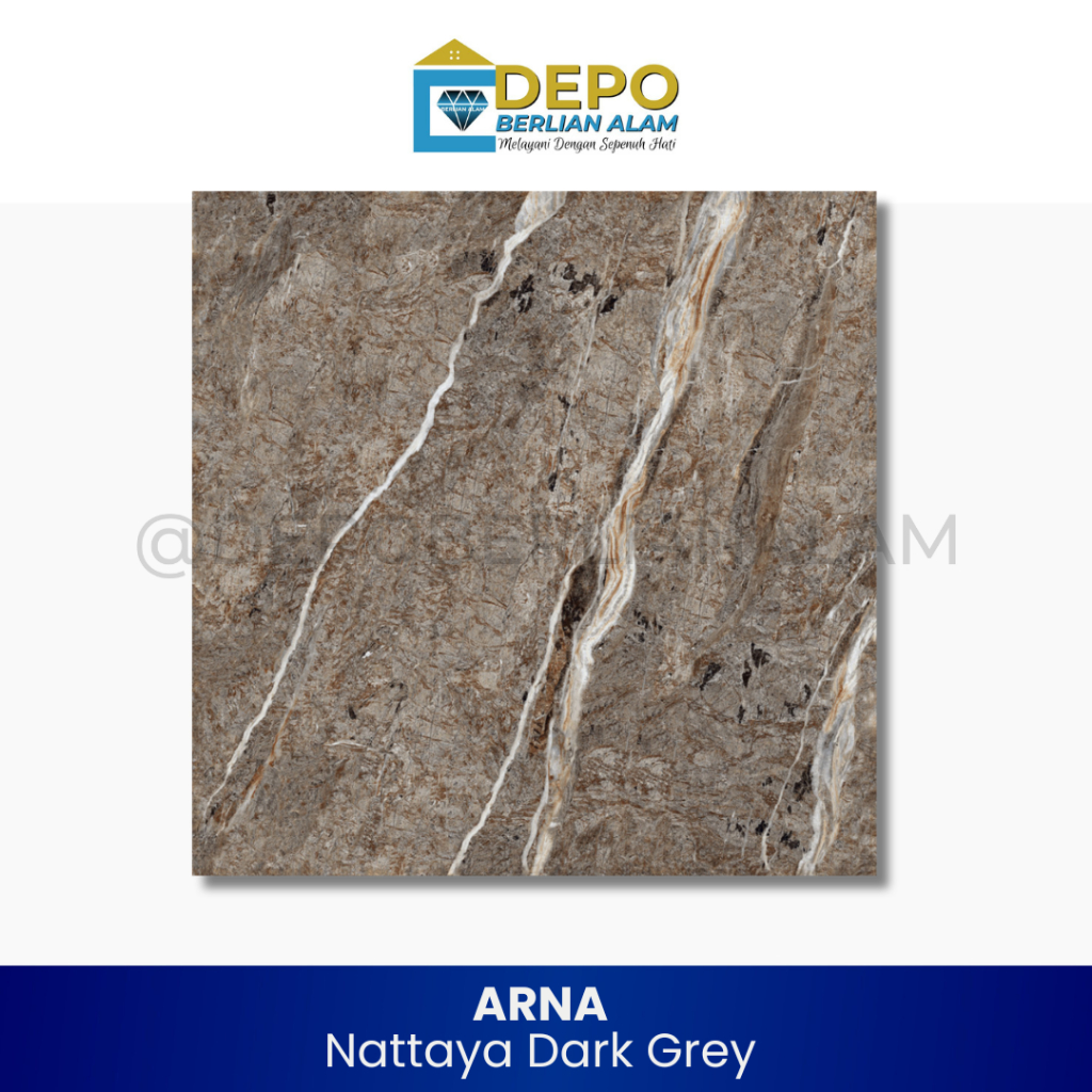 Jual Granit 60x60 Arna Nattaya Dark Grey | Shopee Indonesia