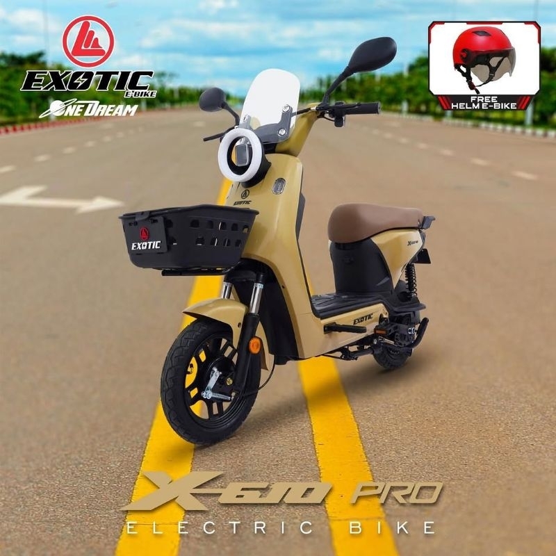 Jual SEPEDA LISTRIK EXOTIC X610 PRO FREE HELM | Shopee Indonesia