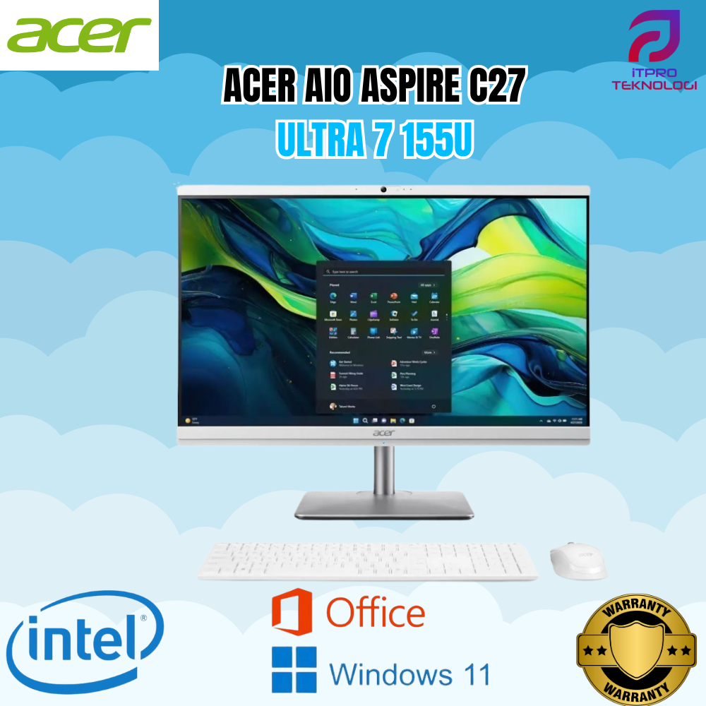 Jual ACER AIO ASPIRE C27 ULTRA 7 155U 8GB 512GB | Shopee Indonesia