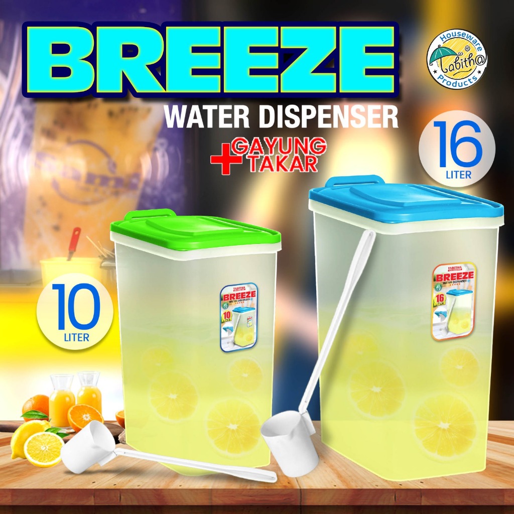 Jual Tempat Es Buah dengan Gayung Takar 10 liter dan 16 liter BREEZE ...