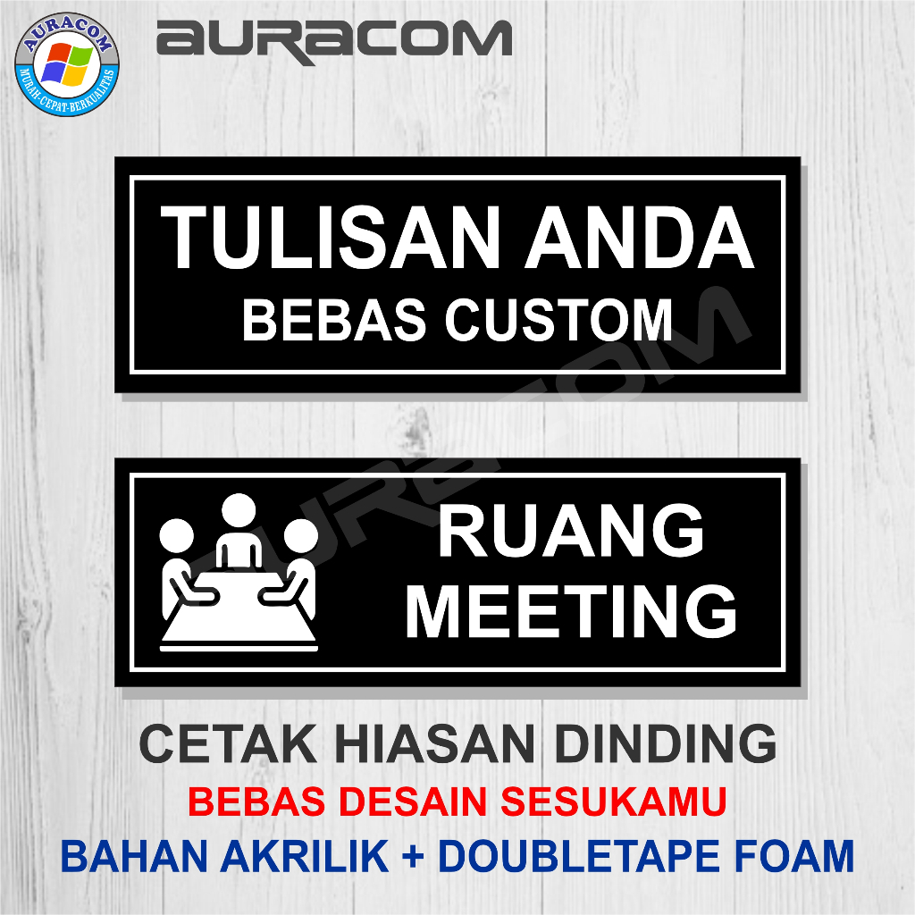 Jual PAPAN NAMA RUANGAN PETUNJUK PERINGATAN SIGN BOARD TEMPEL TULISAN ...