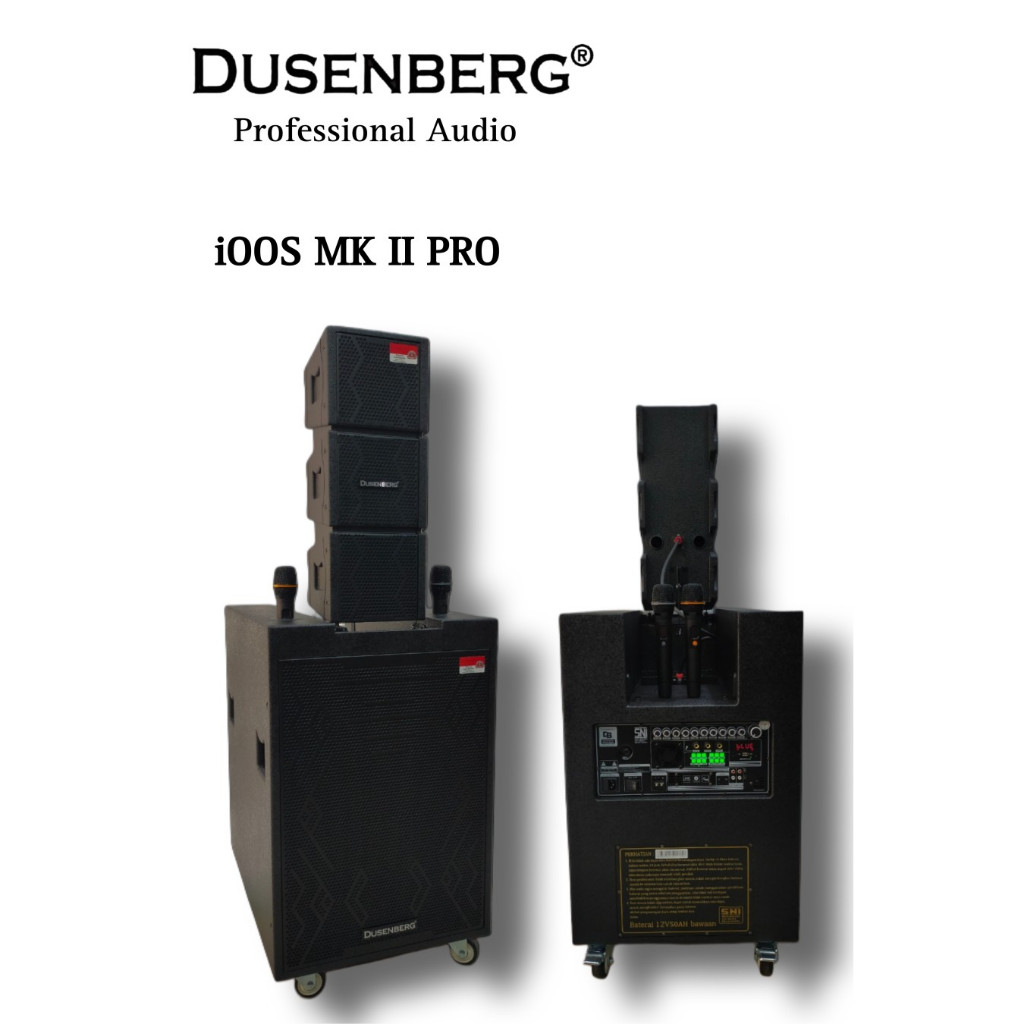 Jual Speaker Portable Dusenberg 15inch Model Line Array IOOS MK II Pro USB Bluetooth TWS ...