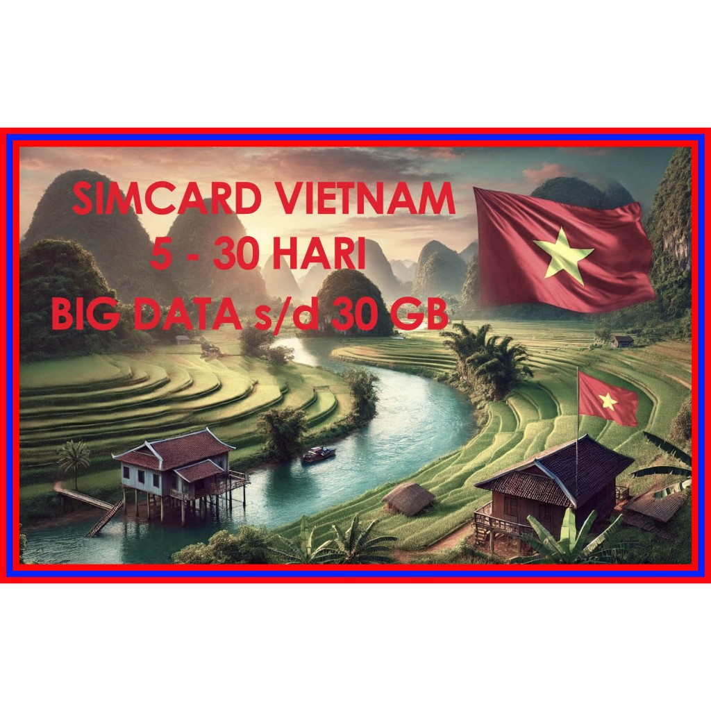 Jual PROMO Simcard VIETNAM Travel SIM Kuota Besar Sim card kartu ...