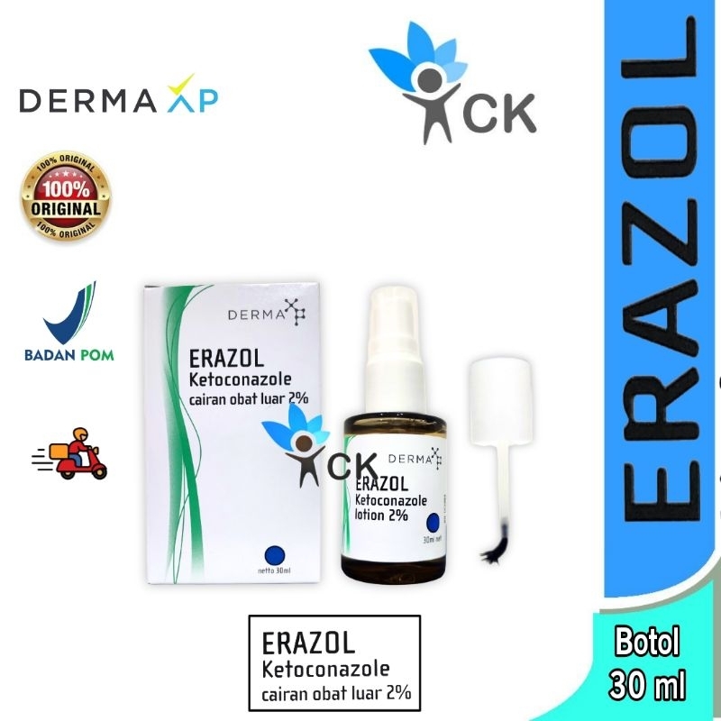 Jual ERAZOL LOTION 30 ML menghilangkan panu/kurap/jamur pada kulit ...