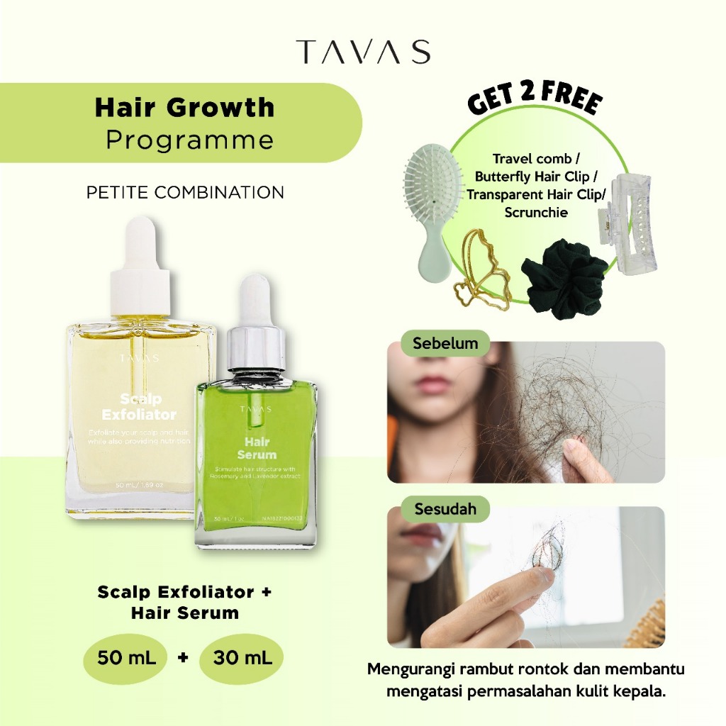 Jual TAVAS |Hair Serum dan Scalp Exfoliator Vitamin Perawatan Kulit ...
