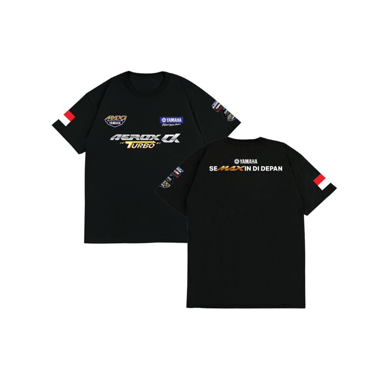 Jual Tshirt Kaos Yamaha Aerox Alpha Turbo Yamaha Semakin Di Depan Best Quality | Shopee Indonesia