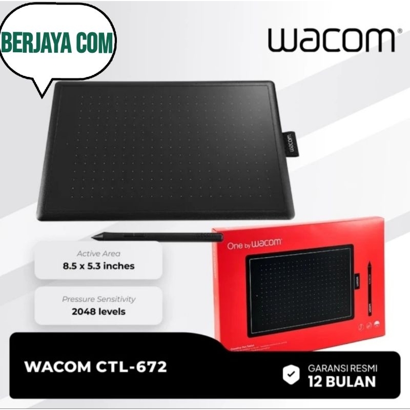 Jual Pen Tablet Wacom CTL672 - Wacom One Small Ctl 672 Creative Pen ...
