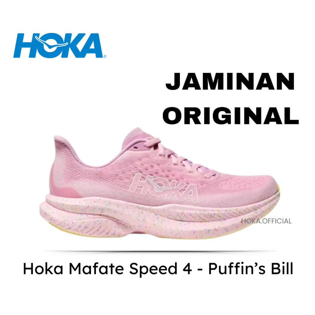Jual Hoka One One Mach 6 Running Shoes - Pink Twilight lemonade ...