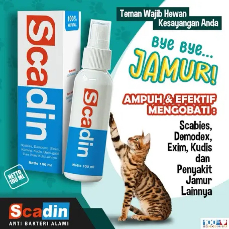Jual Obat Jamur Scabies Luka Spray Scadin 30ml | Shopee Indonesia