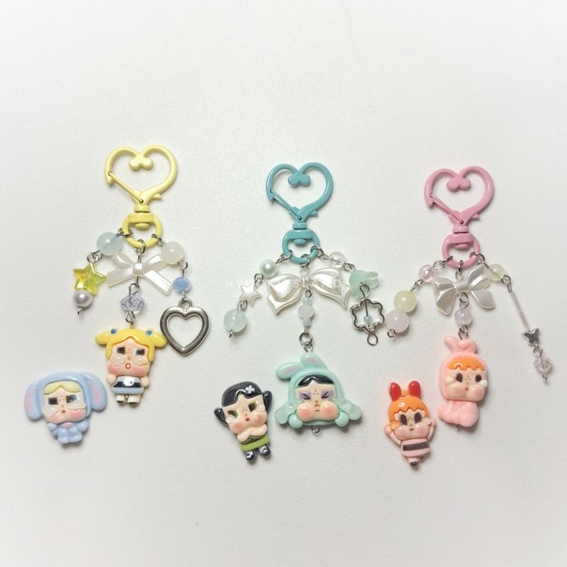 Jual crybaby x powerpuff girls keychain popmart | gantungan kunci | bag ...