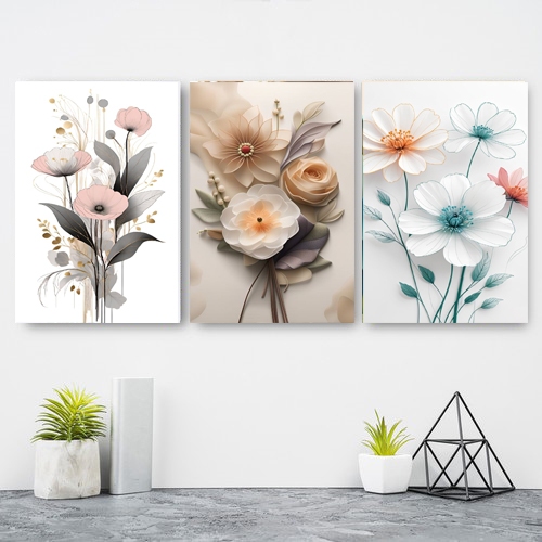 Jual HIASAN DINDING REALISTIK BUNGA AESTHETIC (20X30) WALL DECOR ...