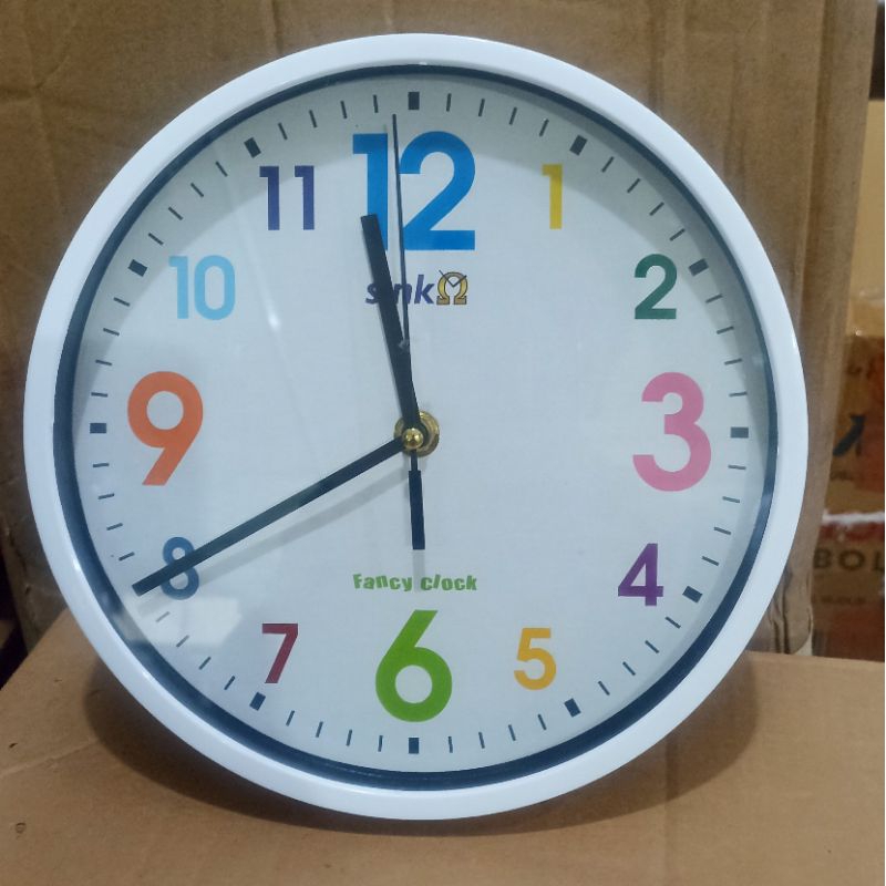 Jual Jam Dinding Modern dengan Angka Warna-Warni – Bikin Ruangan Makin ...