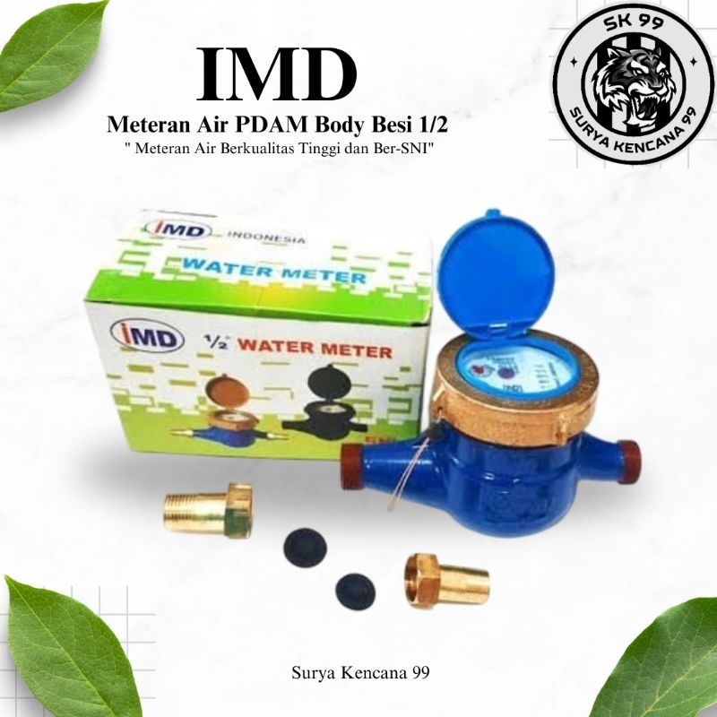 Jual Meteran Air Besi IMD 1/2 Inch | Shopee Indonesia