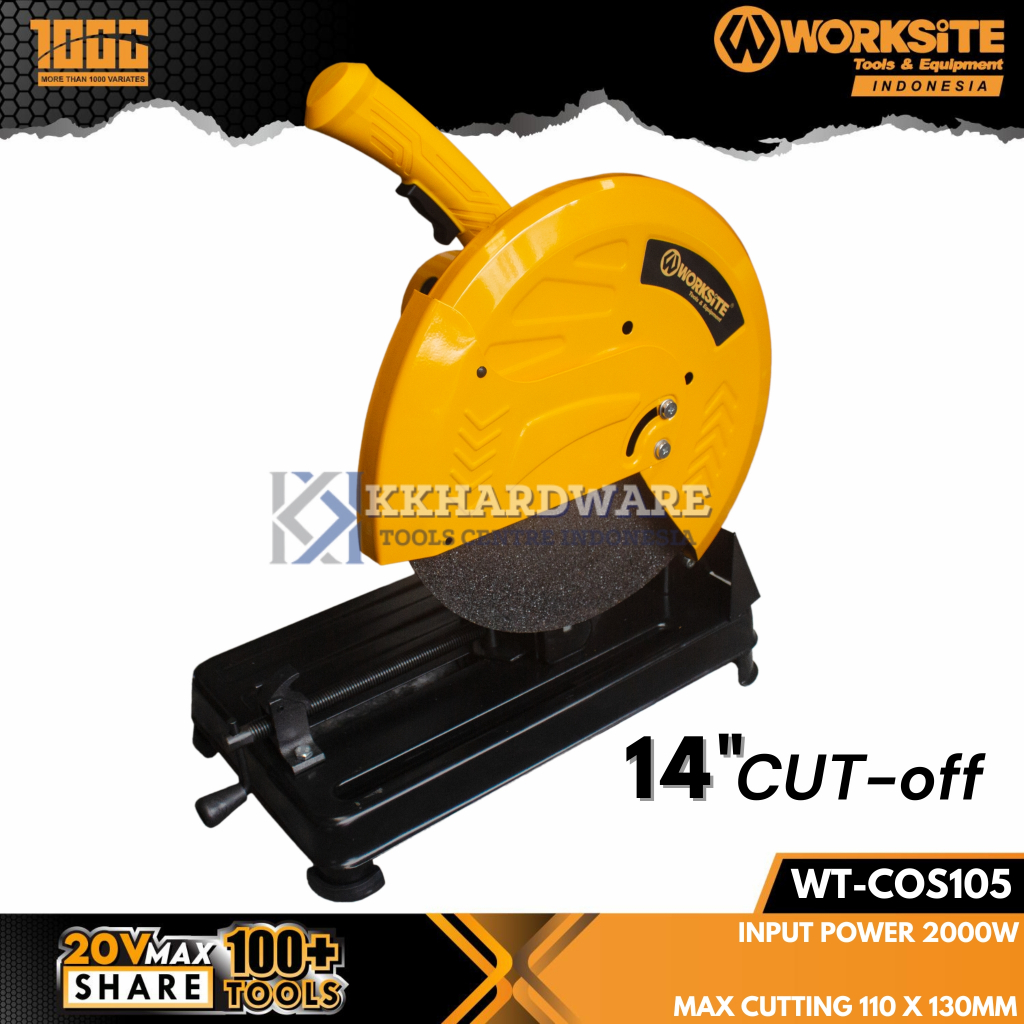 Jual WORKSITE Mesin Cut Off 14 Inch Potong Besi Cutting Wheel Cut Off ...