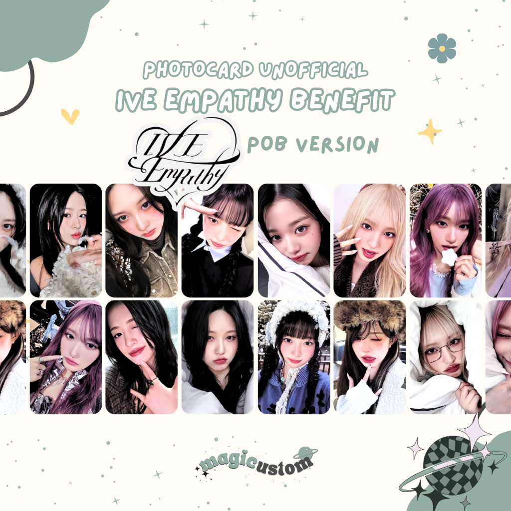 Jual [ PO ] PC PHOTOCARD UNOFFICIAL IVE EMPATHY POB BENEFIT SSQ A B DIGIPACK LOVED IVE APPMUS ...