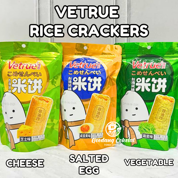 Jual YUMMY! Vetrue Japanese Taiwan Rice Crispy Crackers Krekers Beras ...