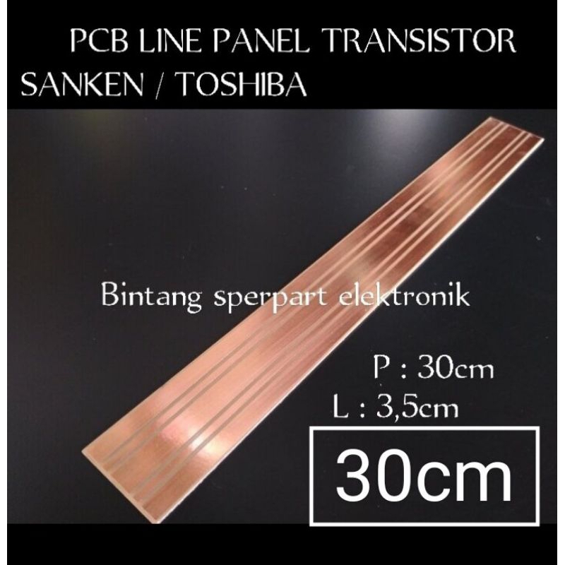 Jual PCB LINE 30cm TRANSISTOR SANKEN TOSHIBA PCB LINE SANKEN PCB LINE ...