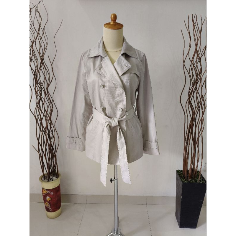 Jual Coat Abu Wanita Premium LA Beau-Je | Shopee Indonesia