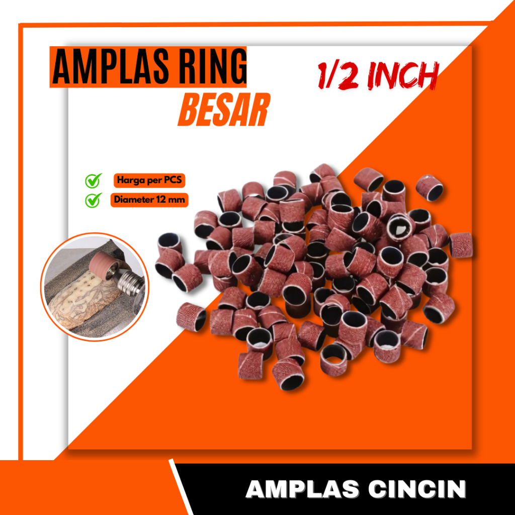 Jual Refill Amplas Ring Drum 1.2 Inch Isi Mini Grinder Sanding Ring Band Kertas Pasir Gosok ...