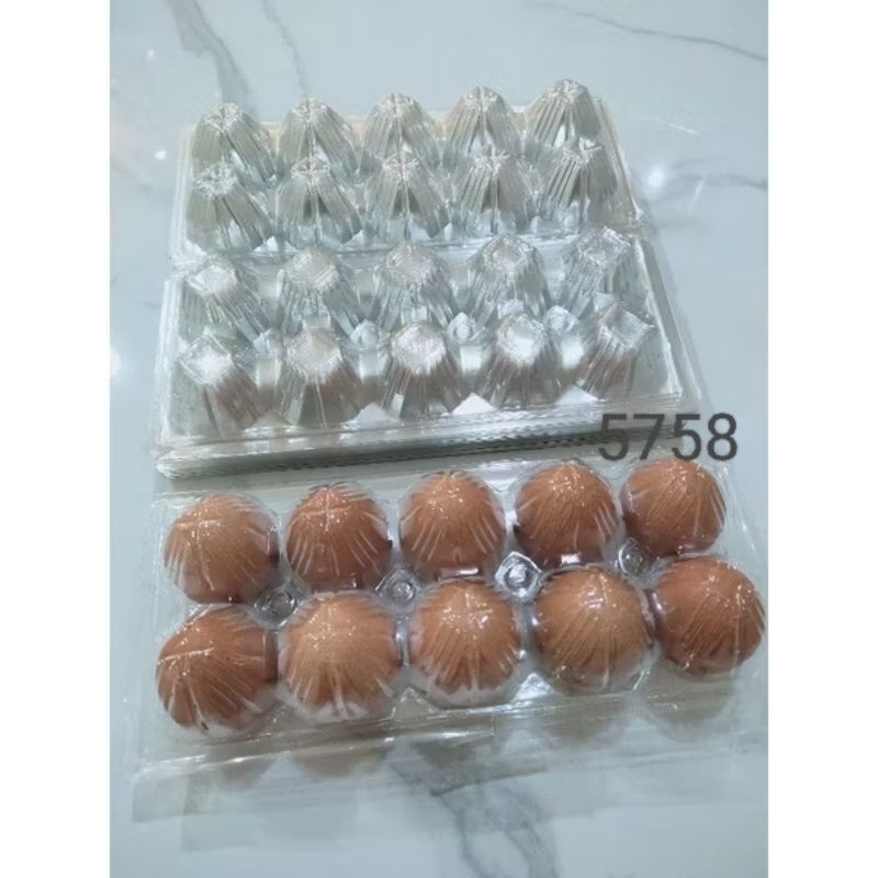 Jual (50 pcs) Mika Telur isi 10 Bening/Mika Telur 10 Lubang Tanpa ...