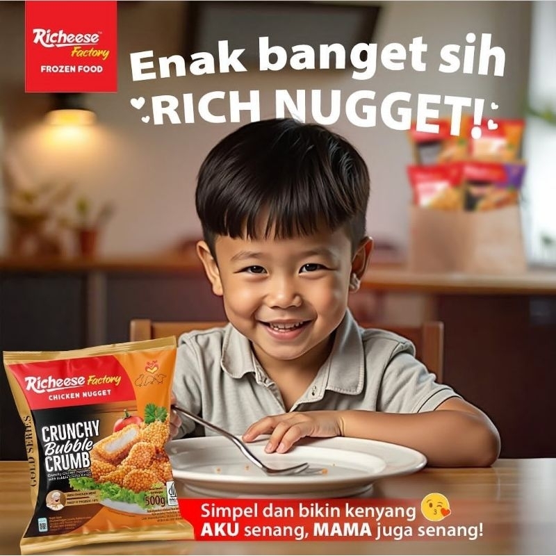 Jual richeese crunchy buble crumb nugget 500g | Shopee Indonesia