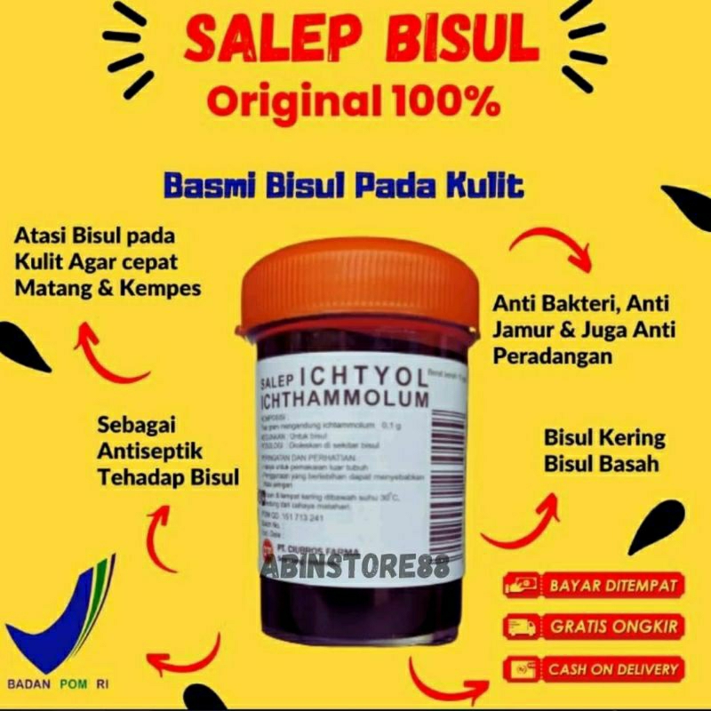Jual Salep Bisul Original 100% (Salep Hitam Ichtyol) | Shopee Indonesia