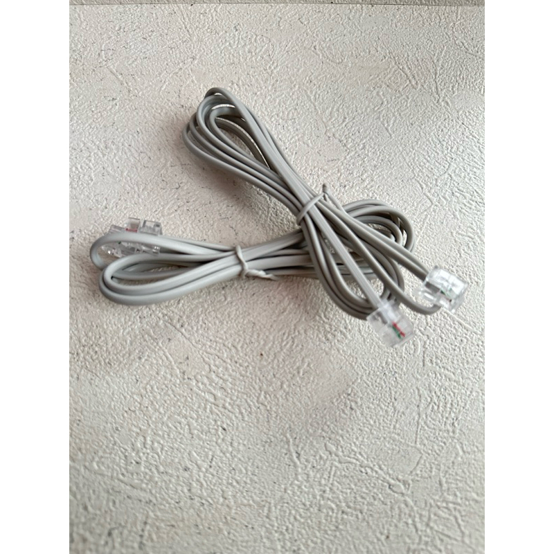 Jual KABEL TELEPON RJ11 2 PIN PANJANG 1,5 Meter | Shopee Indonesia