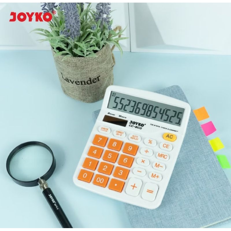 Jual Kalkulator Calculator Joyko CC8 CC8CO 12 Digits Dual Power Big ...
