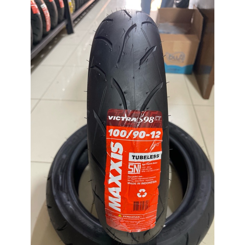 Jual ban maxxis victra s98ct 100/90-12 untuk ban depan motor scoopy ...