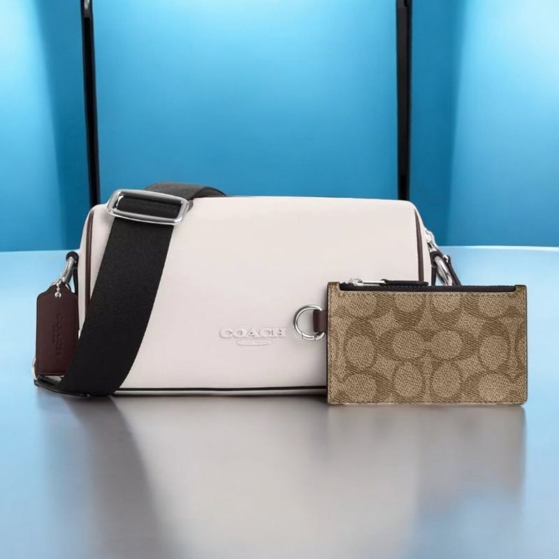 Jual Coach Axel Crossbody With Signature Canvas/ Coach Stamp | Shopee ...