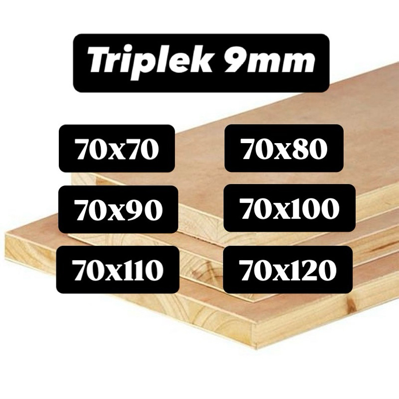 Jual Triplek 9mm Ukuran 70cm Meranti Plywood Multiplek | Shopee Indonesia