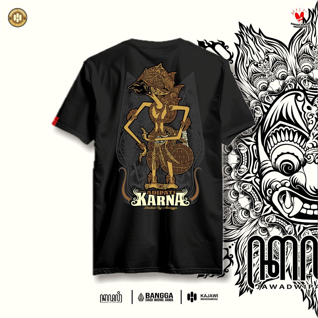 Jual Kajawi Kaos Wayang Adipati Karna Baju Distro Budaya Wayang Pria ...