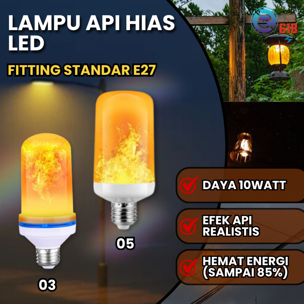 Jual LAMPU API LAMPU OBOR LED BOHLAM API LAMPU LED 10WATT LAMPU TAMAN ...