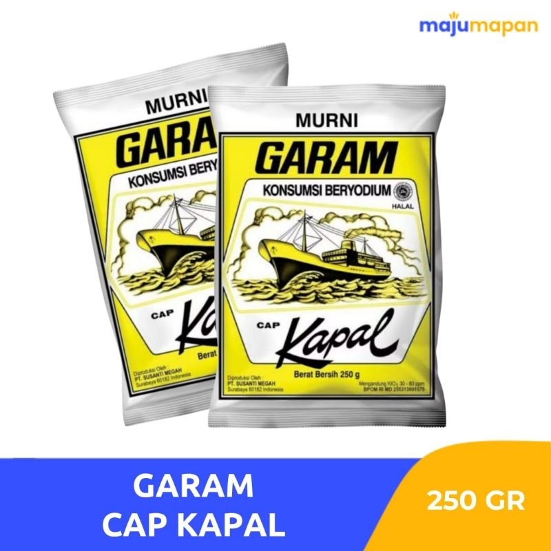 Jual Garam Cap KAPAL 250 gr | Shopee Indonesia