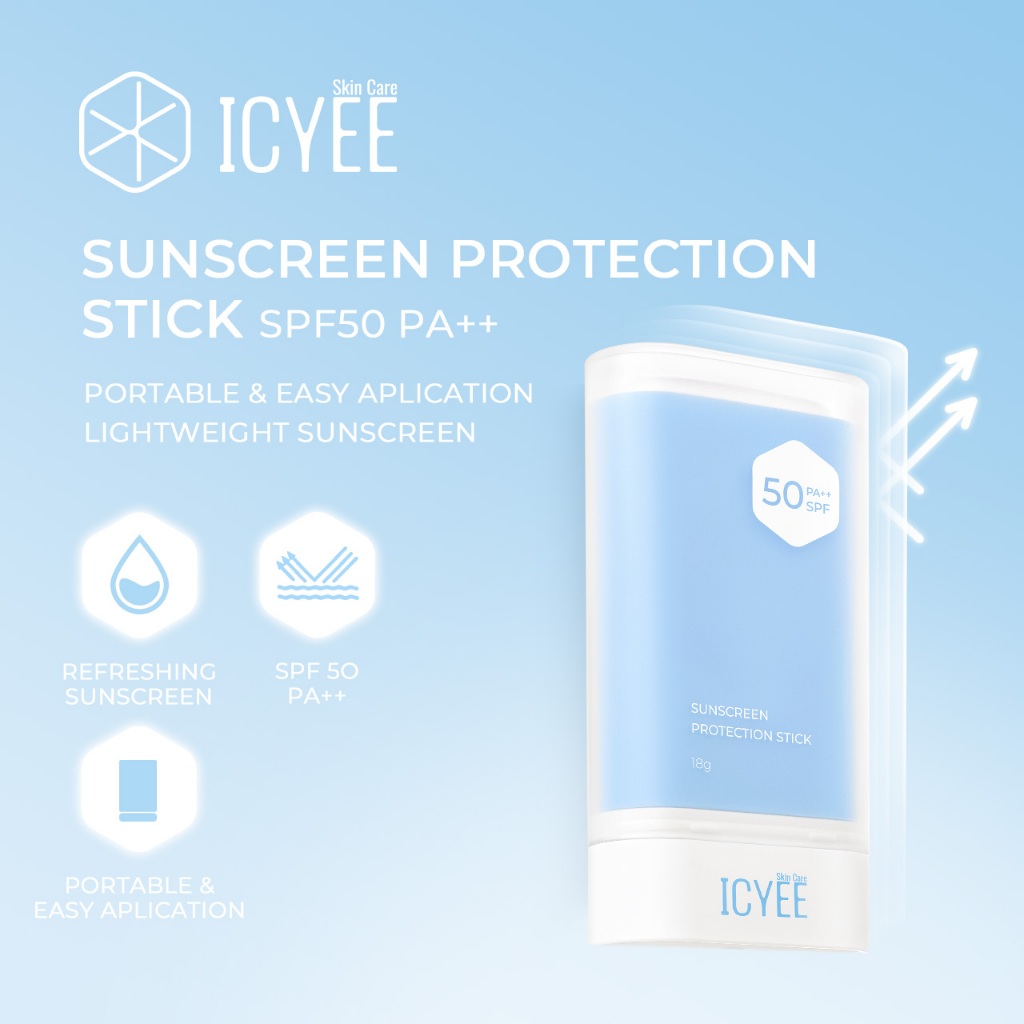 Jual ICYEE Sunscreen Protection Stick SPF50 PA++ 18g | Easy Application ...