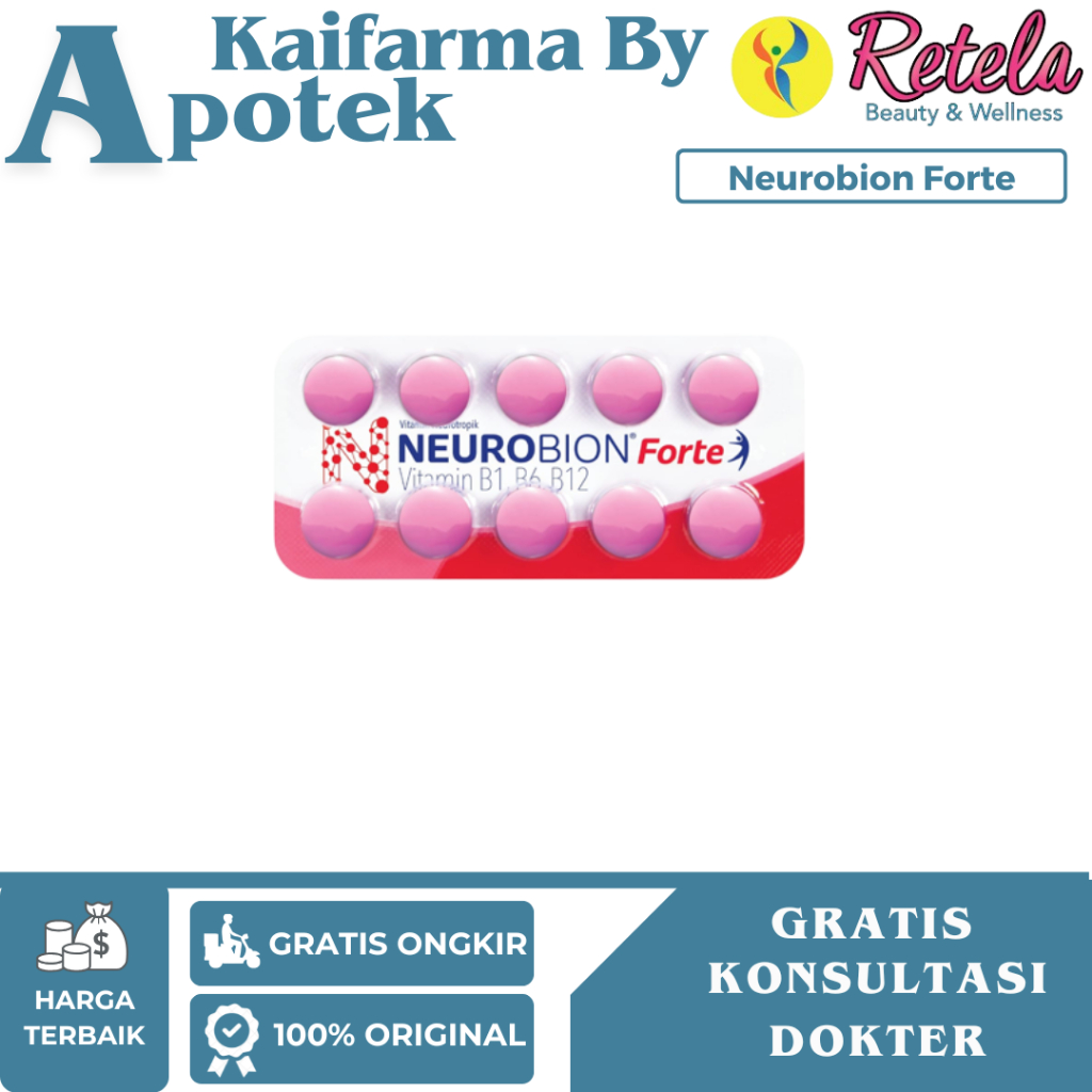 Jual NEUROBION FORTE 1 BLISTER 10 TABLET | Shopee Indonesia