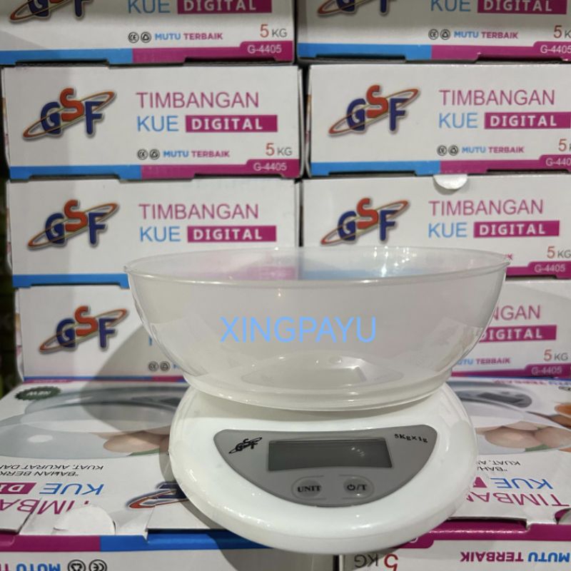 Jual Timbangan Kue Dapur Digital GSF 4405 Mangkok 5 kg | Shopee Indonesia