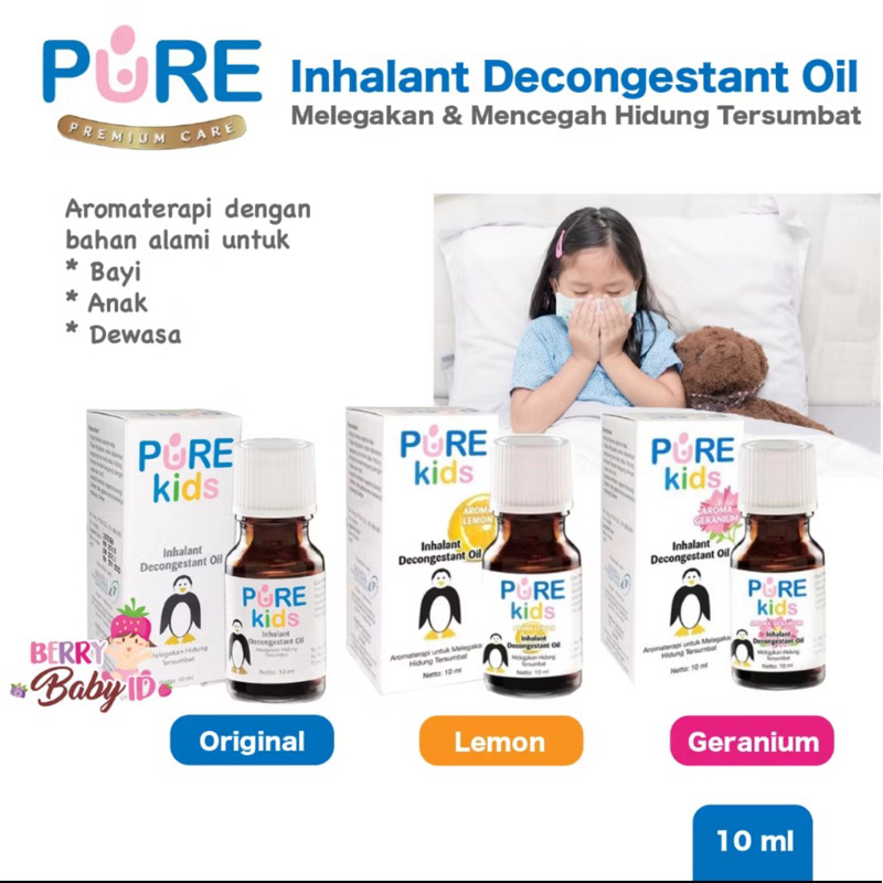 Jual PURE KIDS INHALANT DECONGESTANT OIL 10 ML | Shopee Indonesia