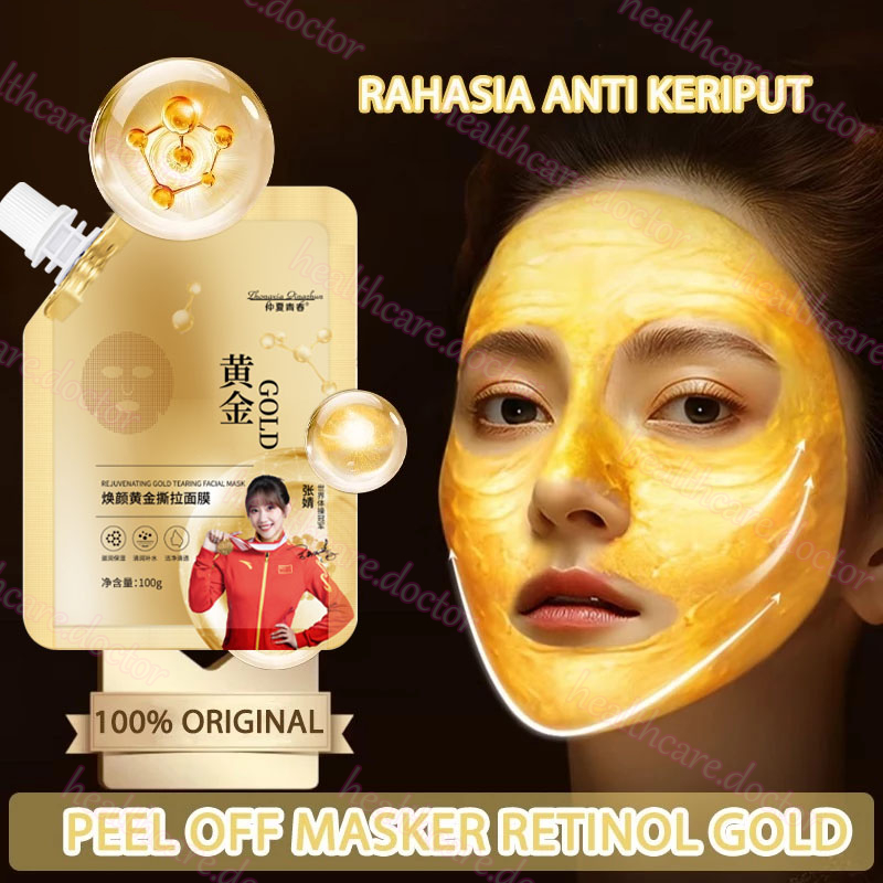 Jual 100% Original Retinol Masker Gold Peel Off Masker Anti Aging ...