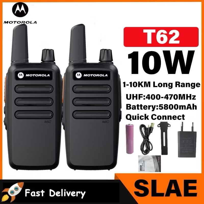Jual HT Paket Walkie Talkie 2 Unit Motorola Handy Talky Original 10W ...