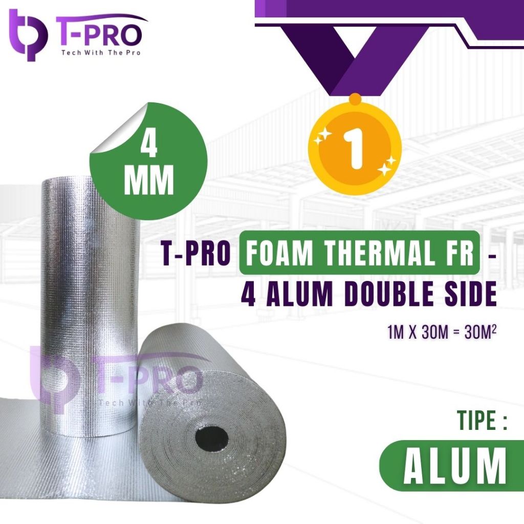 Jual Aluminium Foil Foam Thermal / XPE / XLPE FR - 4mm Alumunium Double ...