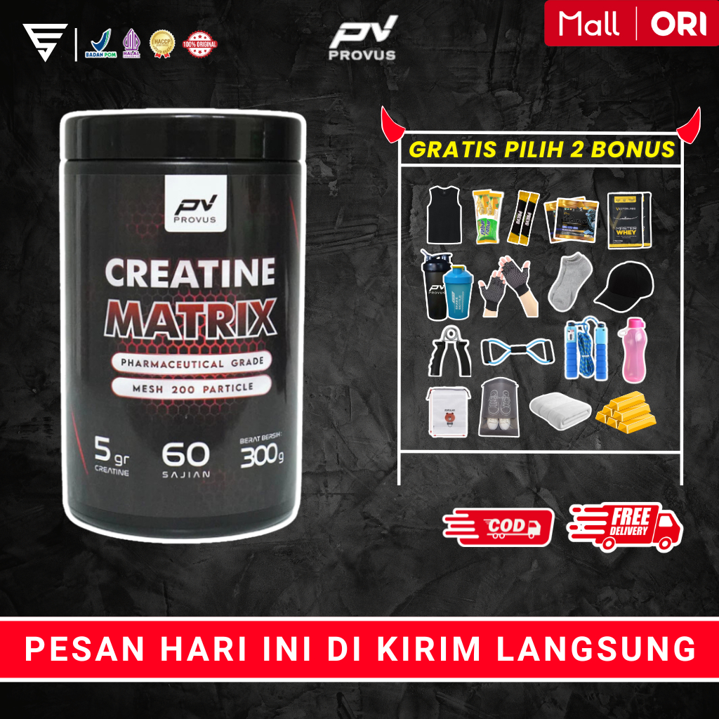 Jual Provus Creatine Matrix Creatine Monohydrate 24 Serving (120g ...